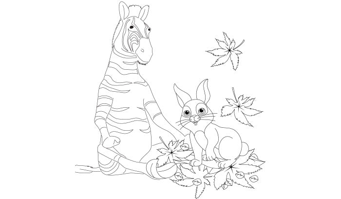 Zen and Friends - Easy Coloring Pages – Zebra Pen