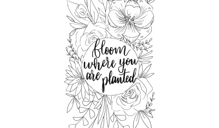 Bloom Where You Are Planted - Printable Card – Zebra Pen