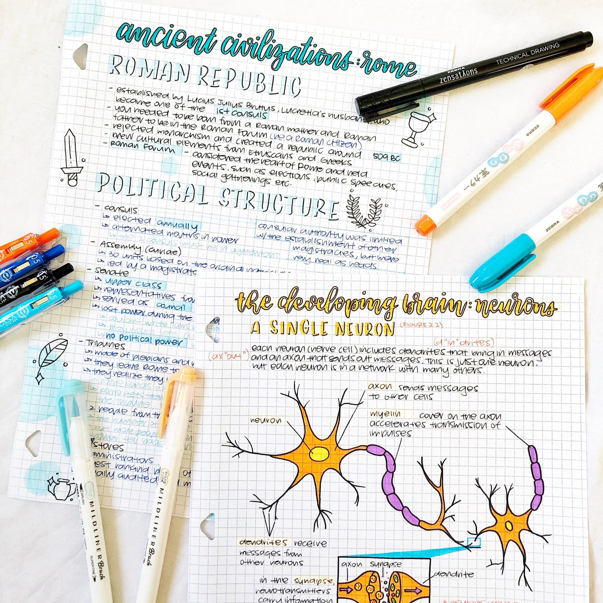 How to Create Beautiful StudyGram Notes – Zebra Pen
