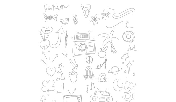 Random Doodle Template – Zebra Pen
