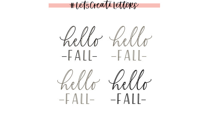 Hello Fall Lettering Template – Zebra Pen