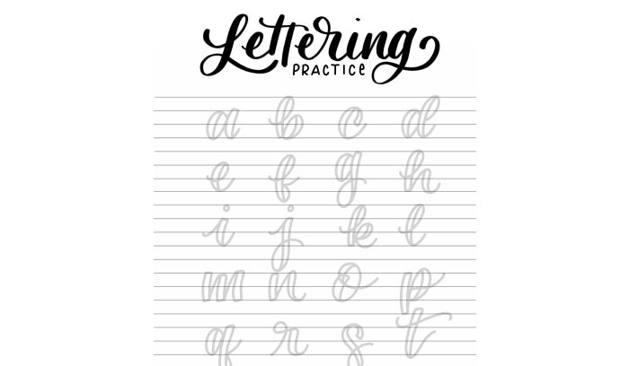 Faux Calligraphy Worksheet – Zebra Pen